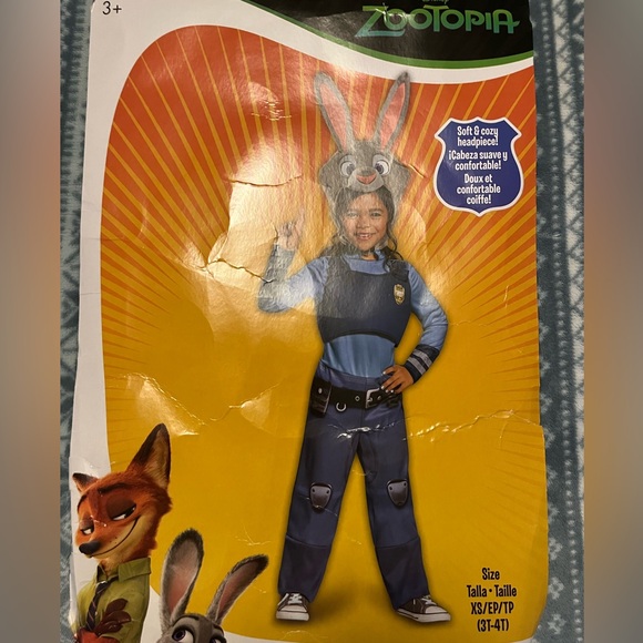 Walt Disney | Costumes | Zootopia Judy Hopps Xs Police Bunny Costume ...